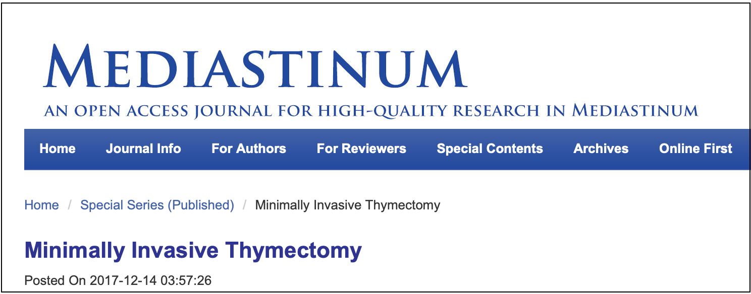 ITMIG - Standard Treatment Options