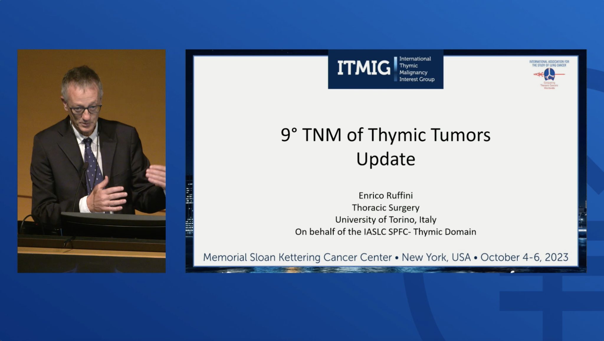 ITMIG - 9th TNM of Thymic Tumors Update